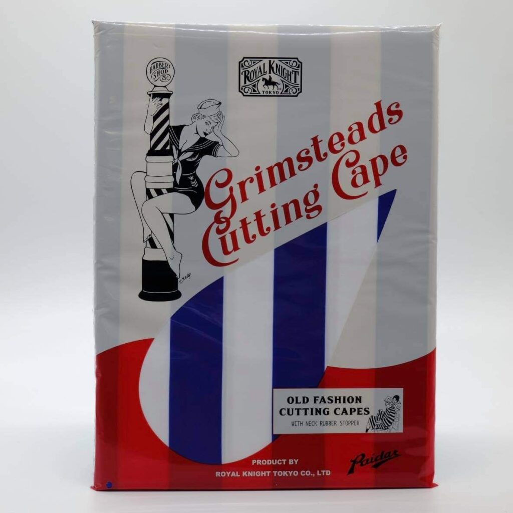 【マジックテープ仕様】GBBC106 Grimsteads Cutting Cape for Barber 『Palette Border』 | Royal Knight Tokyo